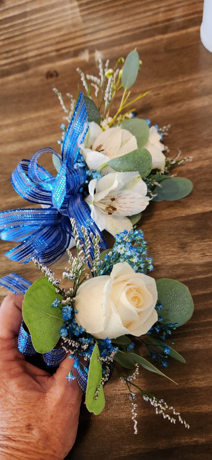 Wrist Corsage Boutonniere Set for Homecoming or Prom B B MARKETPLACE LLC